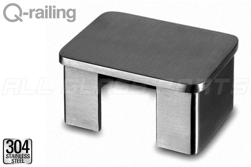 Square Cap Rail End Cap | All Glass Parts