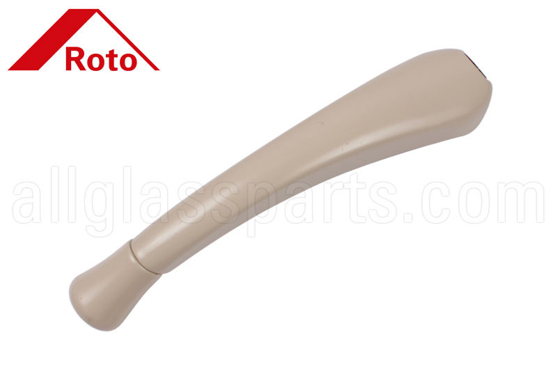 Folding Crank Handle Roto Hardware Almond | All Glass Parts