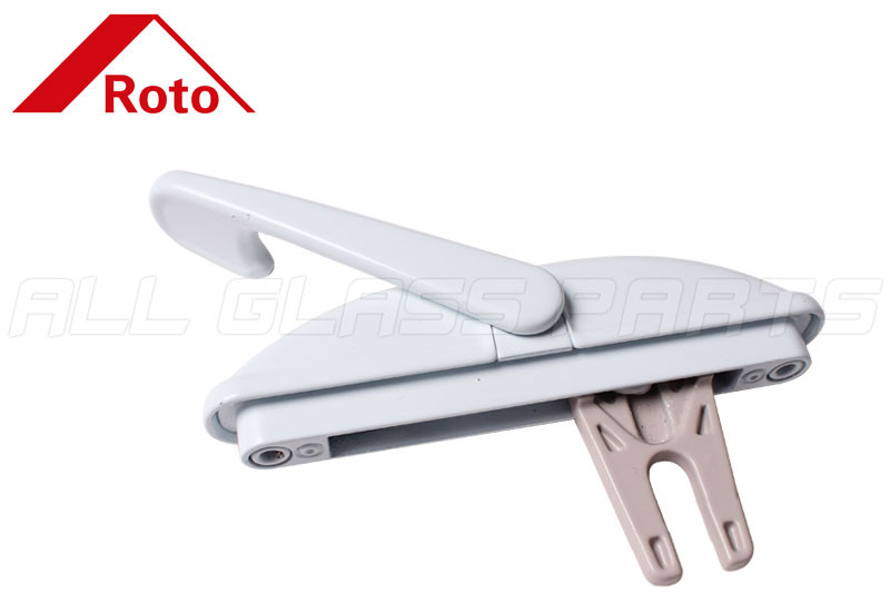 Roto Multi-Point Lock Handle 1-1/2" Long Fork White