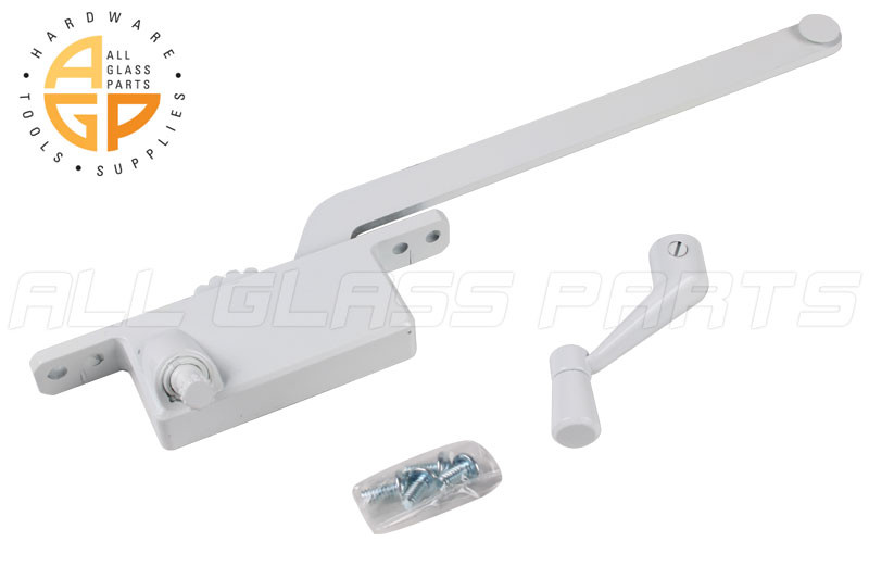 Casement Window Operator 9'' Arm White | All Glass Parts