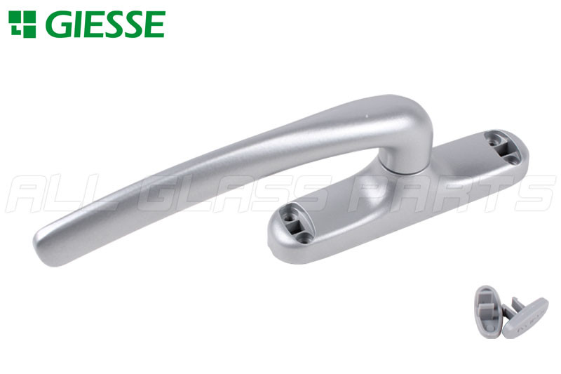 Giesse Unica Cremone Handle Long Reach Silver