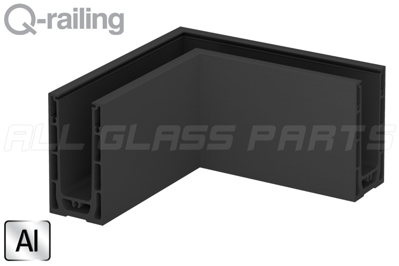 Easy Glass SMART Base shoe 90 degree corner connection