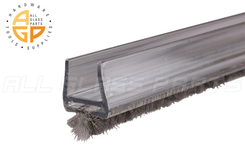 Clear Polycarbonate Wipe with Pile Weatherstrip