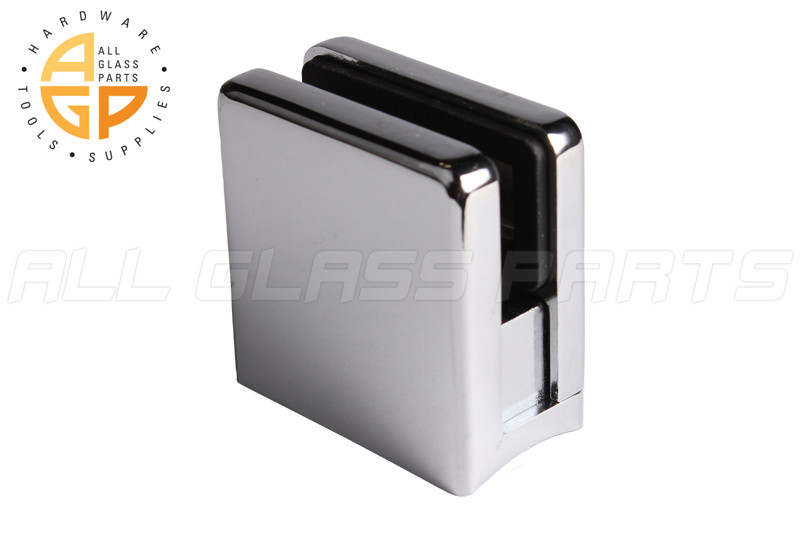 Z-Series Large Square Clamp For 3/8" Glass Chrome