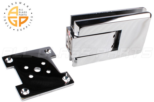 Atlas Glass Door Hinge Chrome Beveled | All Glass Parts
