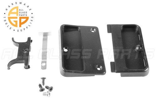 Sliding Screen Door Handle 2" Width Black | All Glass Parts