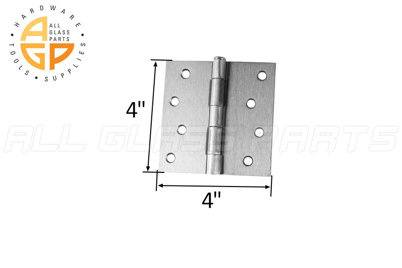 4'' x 4'' Butt Hinge Regular Pin Satin Nickel