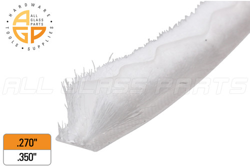 Pile Weatherstripping .270 X .350 White | All Glass Parts