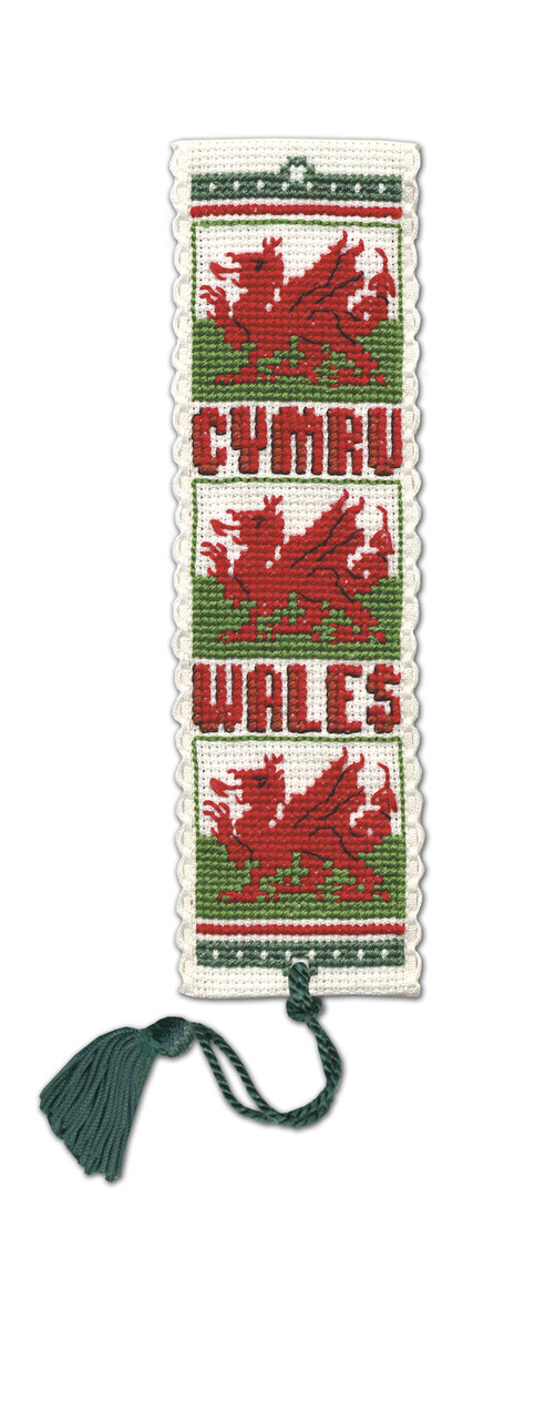 Welsh Dragon Bookmark Cross Stitch Kit by Textile Heritage ...