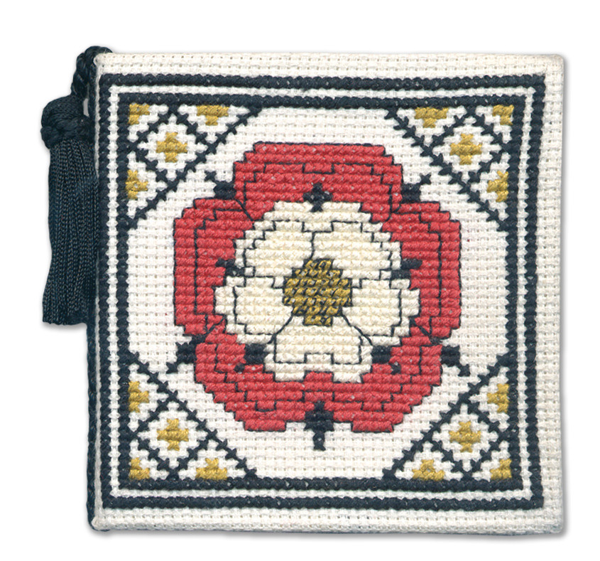 Tudor Rose Needle Case Cross Stitch Kit by Textile Heritage ...