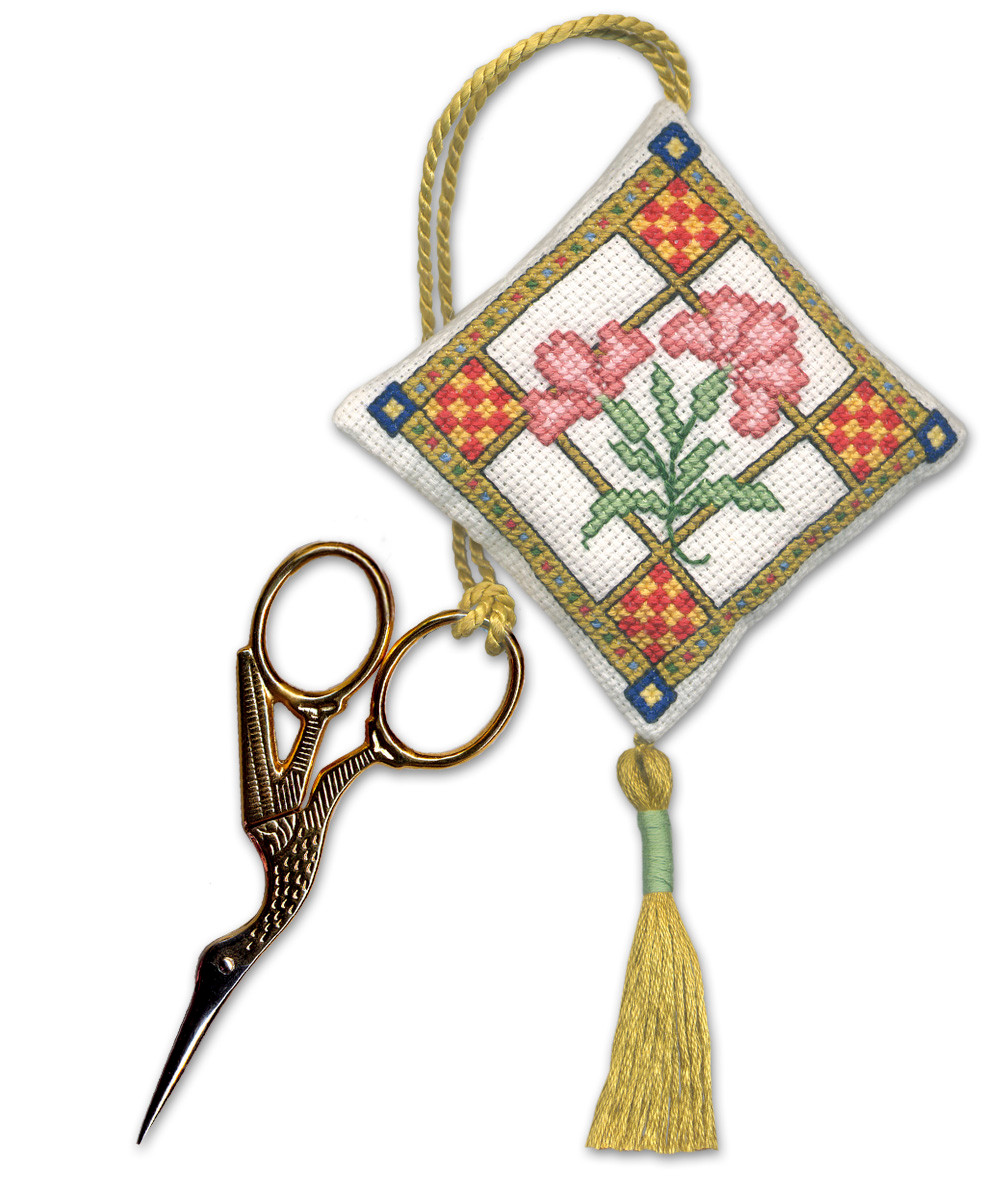 Medieval Garden Scissor Keep Cross Stitch Kit by Textile Heritage ...