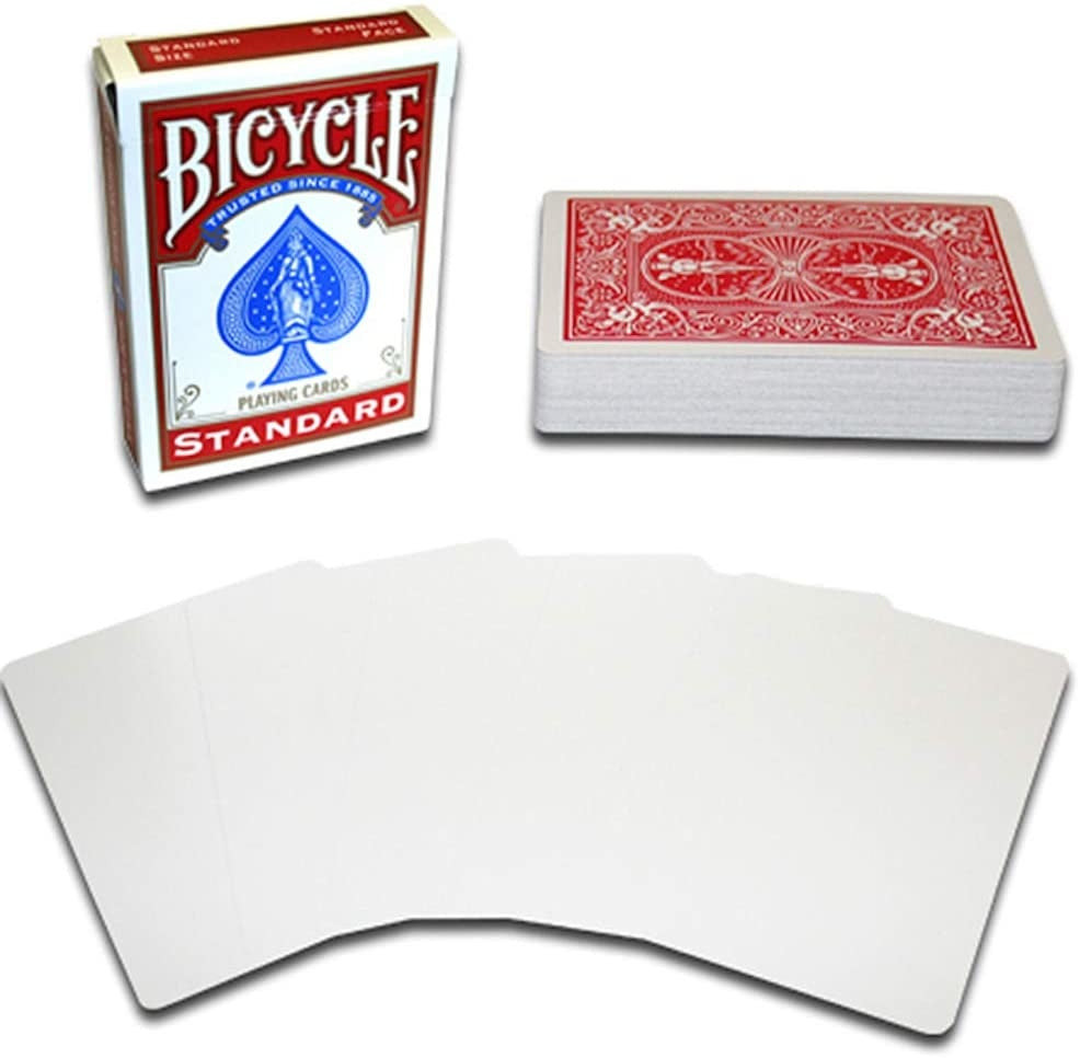 Magnetic Card- Bicycle Cards (2 Per Package) Blank Face Red by Chazpro! - Chazpro Magic Co. Inc.