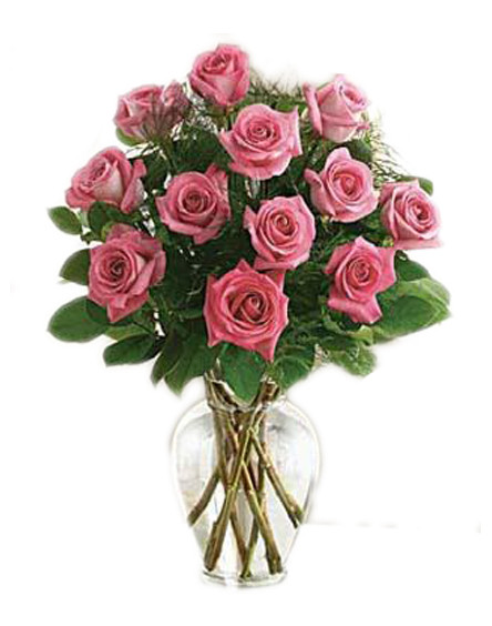 12 Fuchsia Pink Roses | Send Roses Manila Same Day Delivery