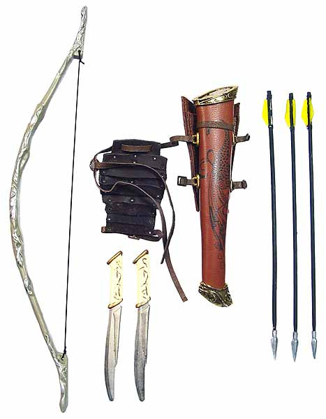 LOTR: Legolas - Bow, Arrows, Quiver & Fighting Knives - Toy Anxiety