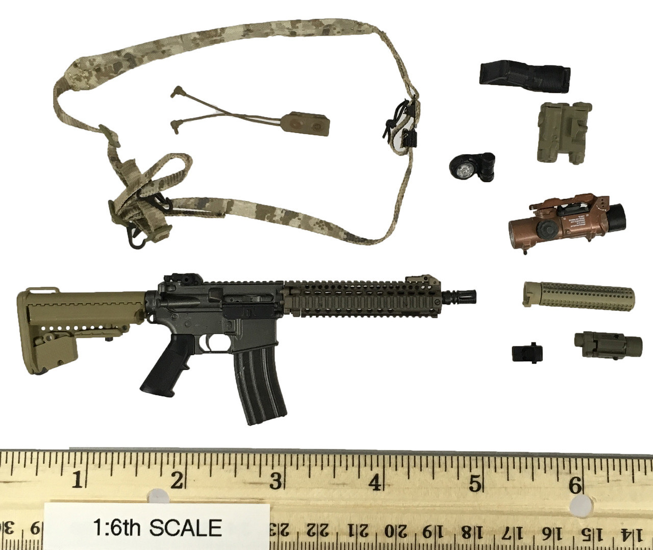 Marine Raiders MSOT 8222 - Rifle (MK18) w/ Accessories - Toy Anxiety