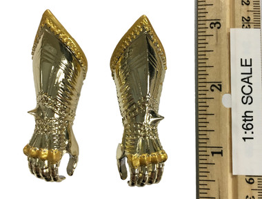 Gothic Armor (Gold) - Gauntlets (Gripping) (Metal) - Toy Anxiety