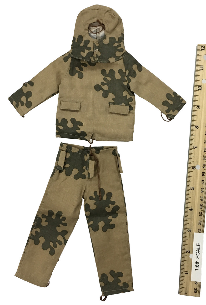 Soviet Female Sniper Uniform Set - Autumn Amoeba Camo Suit - Toy Anxiety