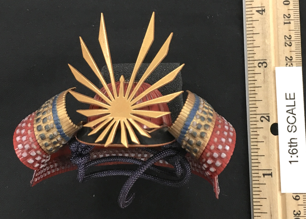 Female Samurai Rin - Helmet (Kabuto) (Red) - Toy Anxiety