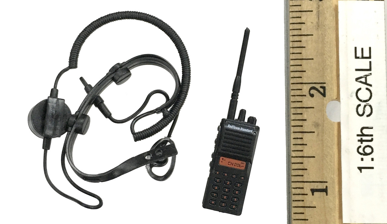 PAP Peoples Armed Police - Radio w/ Throat Microphone - Toy Anxiety