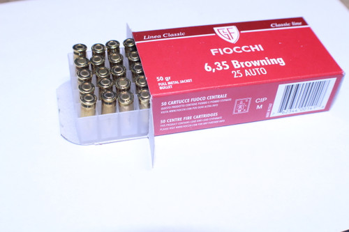 Fiocchi Shooting Dynamics Subsonic Centerfire Ammunition, 25 ACP, Full ...