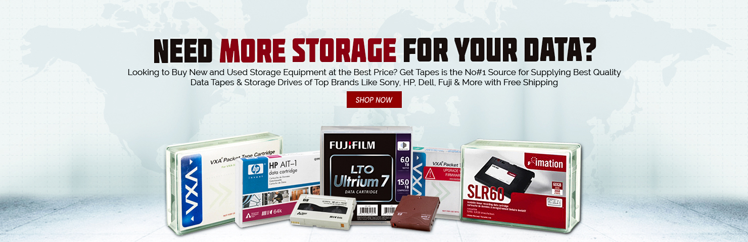 Get Tapes - Data Tapes, Storage Drives, Flash Memory and Cables