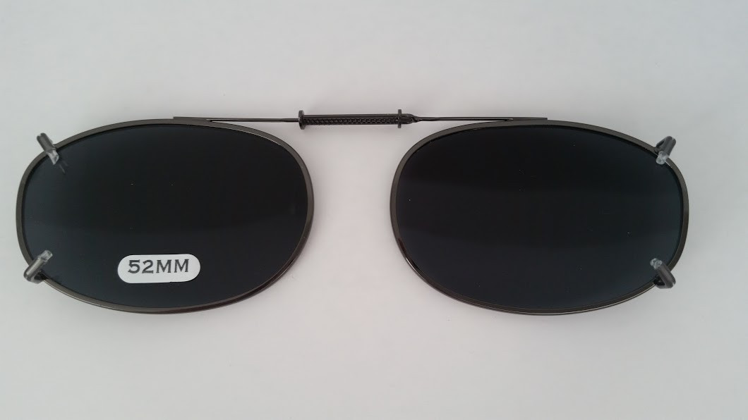 Small Oval Clip On Sunglasses Polsmk 6552 Frame 4 68 To 5 14 Lenses 1 12h X 2 18 W