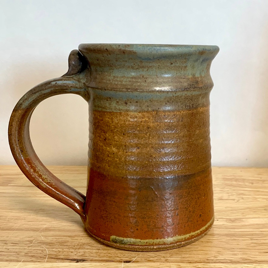 Handmade Pottery Tankard Mug - Oasis Glaze 20 oz