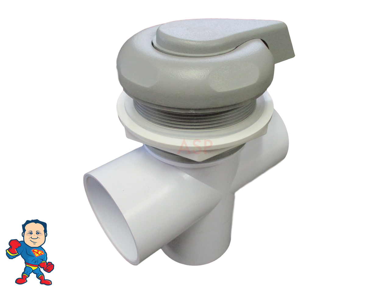 Diverter 3 3/4" Wide Valve Control Gray Hot Tub Spa 2" x 2" x 2" Video ...