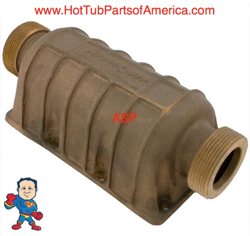 Side Mount Heater Manifold Hydro-Quip API Series 1 1/2" Bronze replace ...