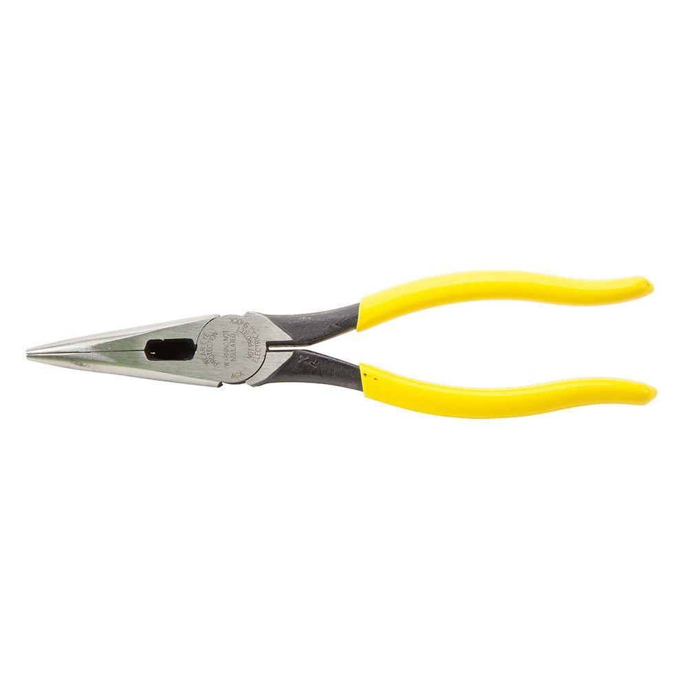 Klein D203-8 Heavy Duty Long Nose Side Cut Pliers