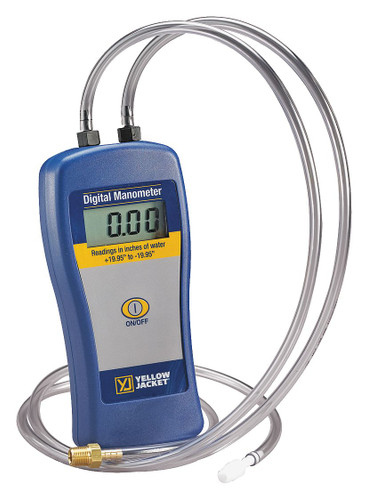 Yellow Jacket 78052 Dual Port Electronic Manometer - Climatedoctors