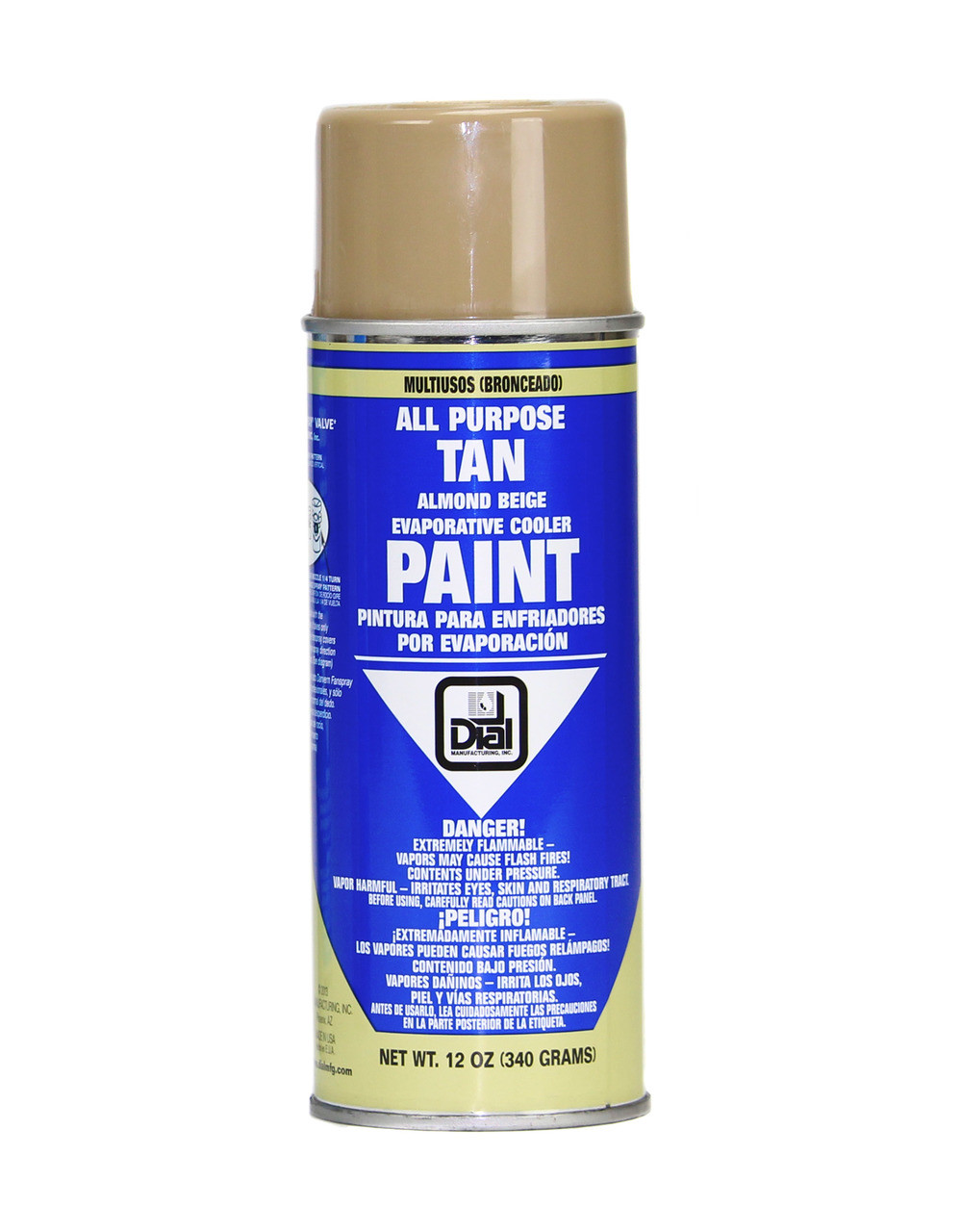 Dial 5623 Standard Tan/Almond Exterior Cooler Paint 12 oz - Climatedoctors