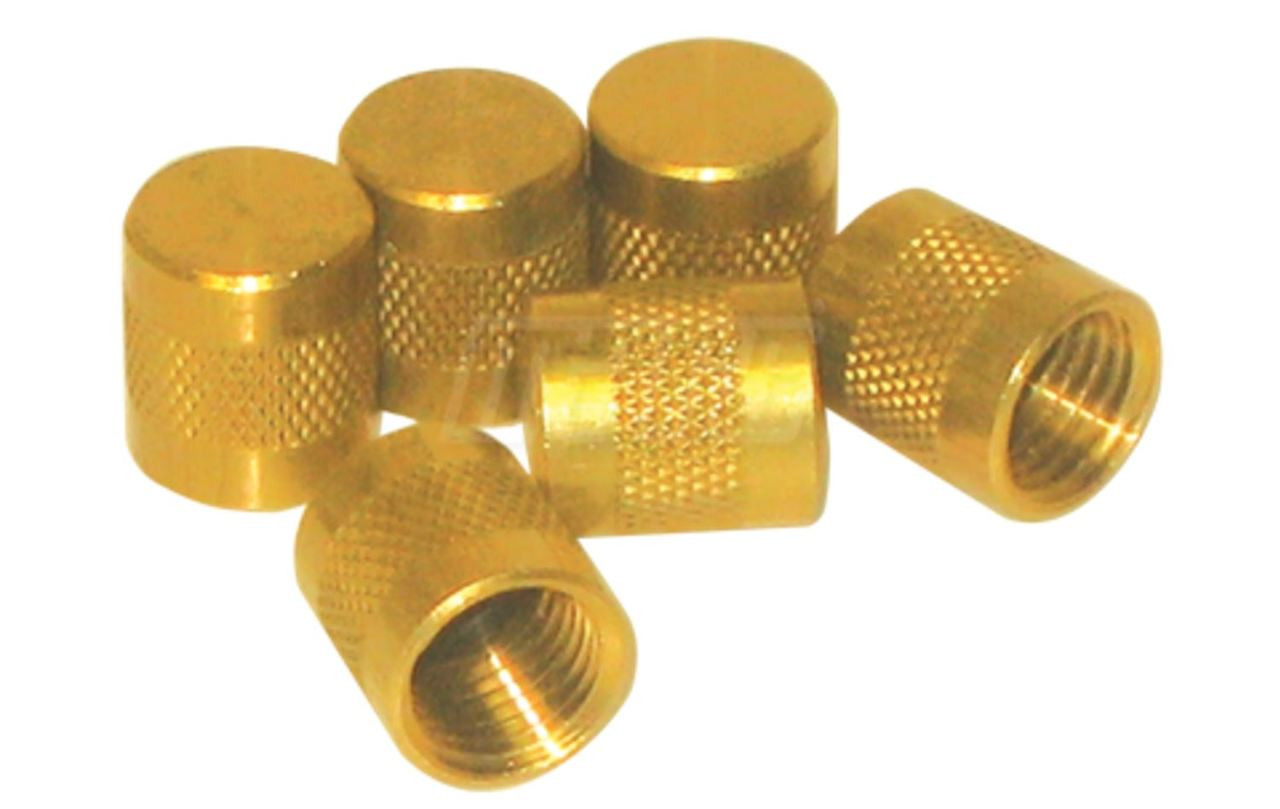 MARS 65408 Round Brass Flat Cap 1/4 Inch 6 per Bag - Climatedoctors