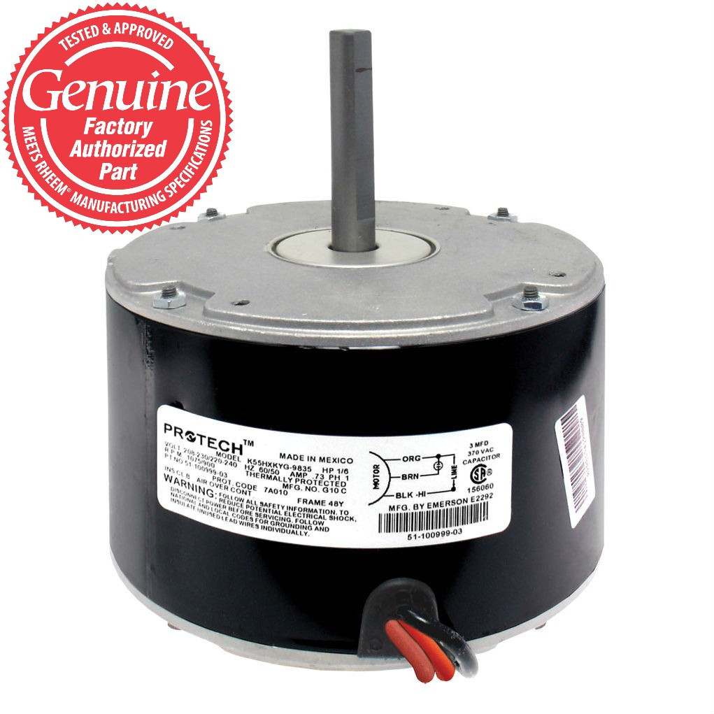Condenser Motor 1/6 HP 1075 RPM 1 SPD 208-230/1/50-60 - Climatedoctors