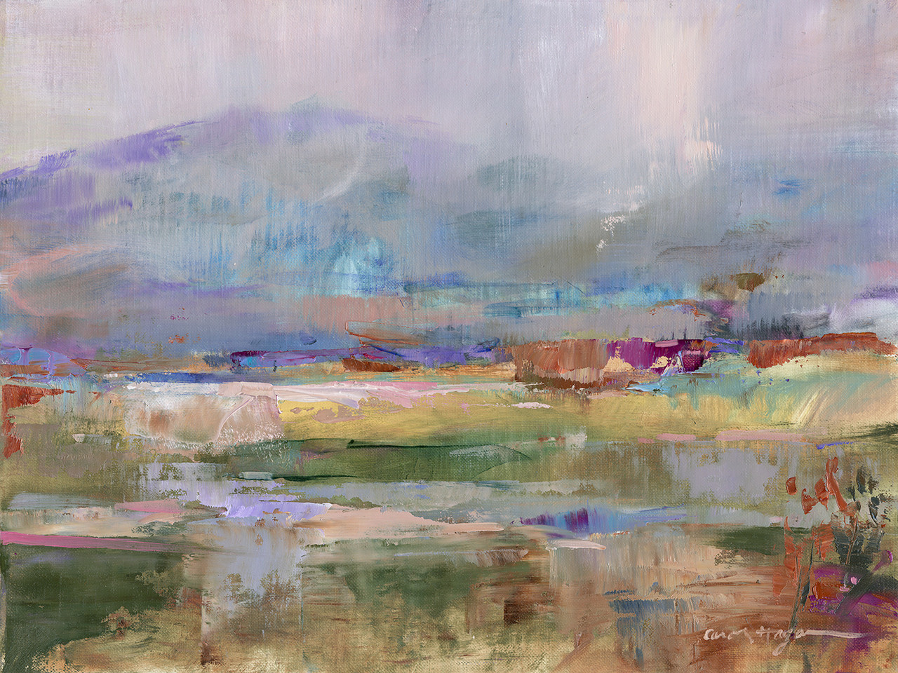 Early Snow Near Livingston - Montana Paintings | Carol Hagan Studios