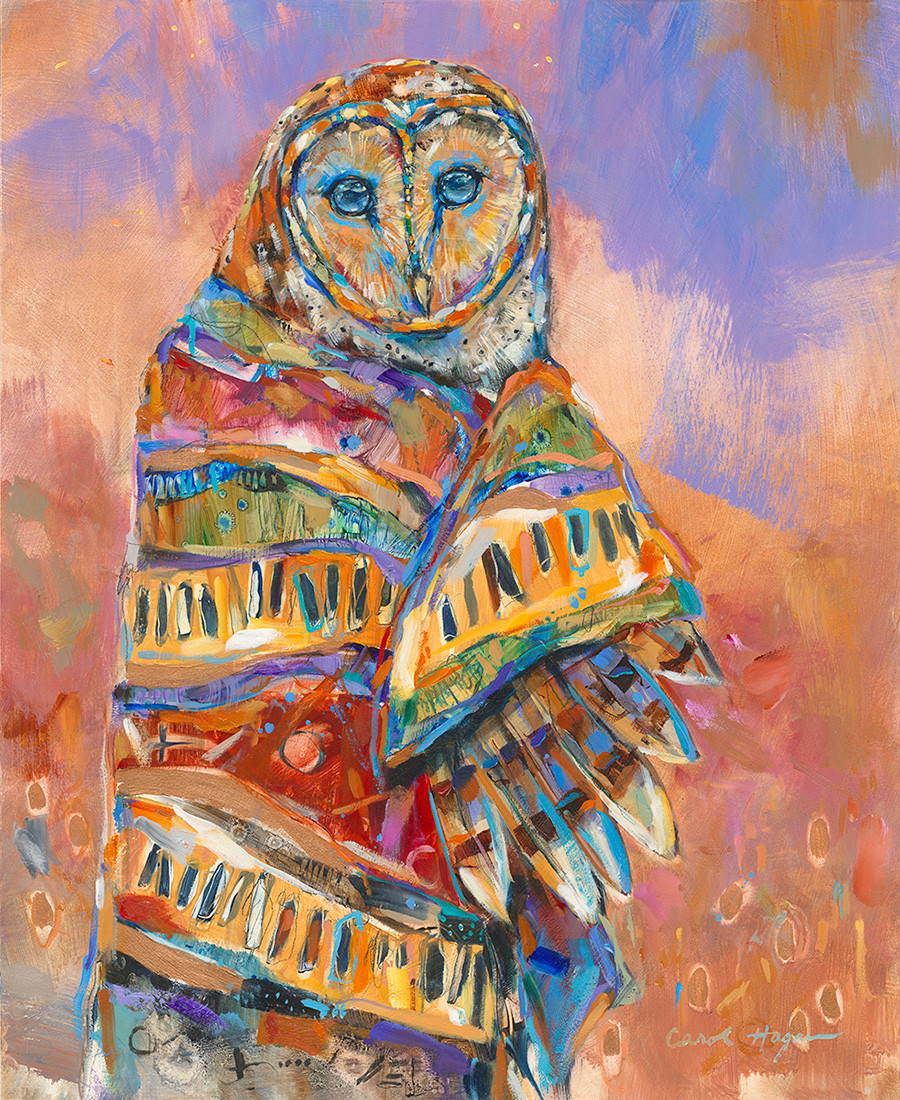 Owl Shaman 4 - Limited Edition Print - Carol Hagan Studios
