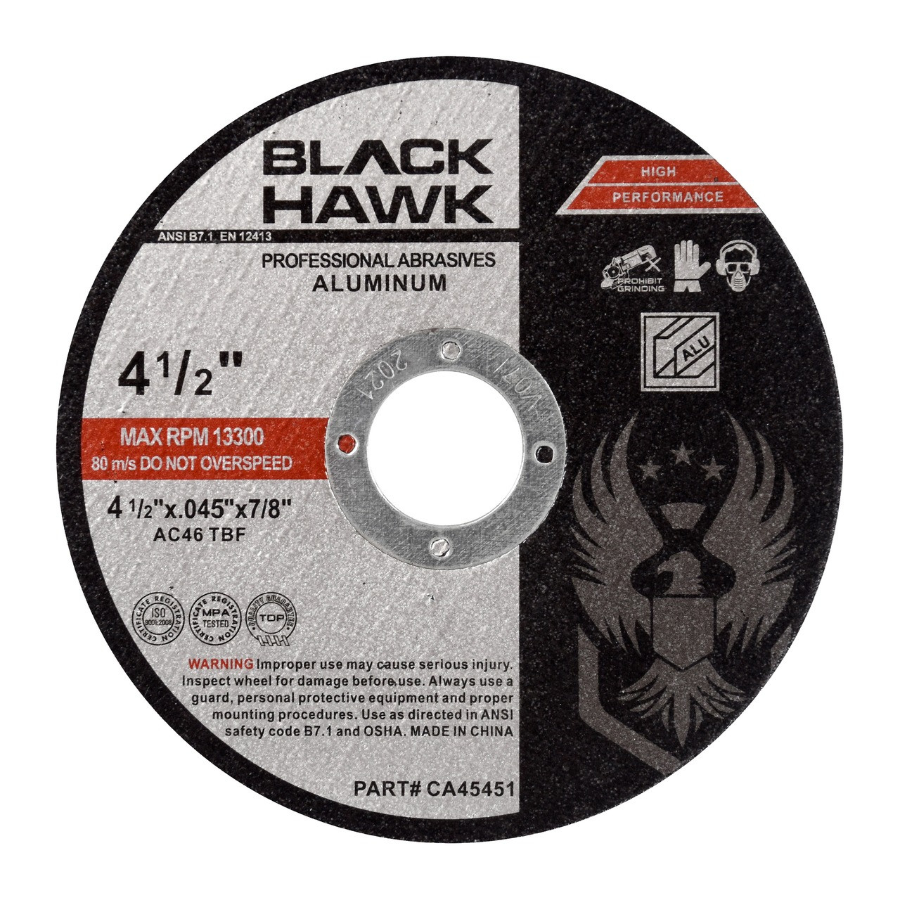 4 1 2 X 045 X 7 8 Aluminum Cut Off Wheels Type 1 Discs 25 Pack 4-1-2-x-045-x-7-8-aluminum-cut-off-wheels-type-1-discs-25-pack
