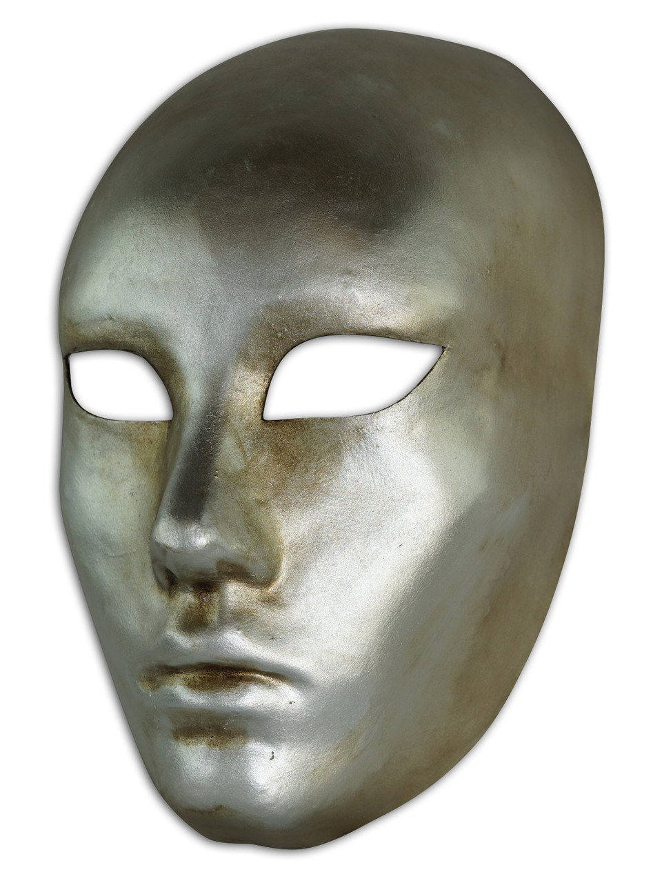 Authentic Venetian paper mache mask Volto Metallo