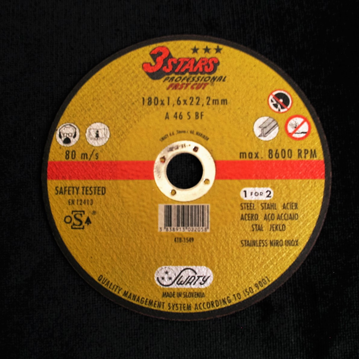 Cut Off Disc -180 x 1.6 x 22.2 (GW353) Reinforced
