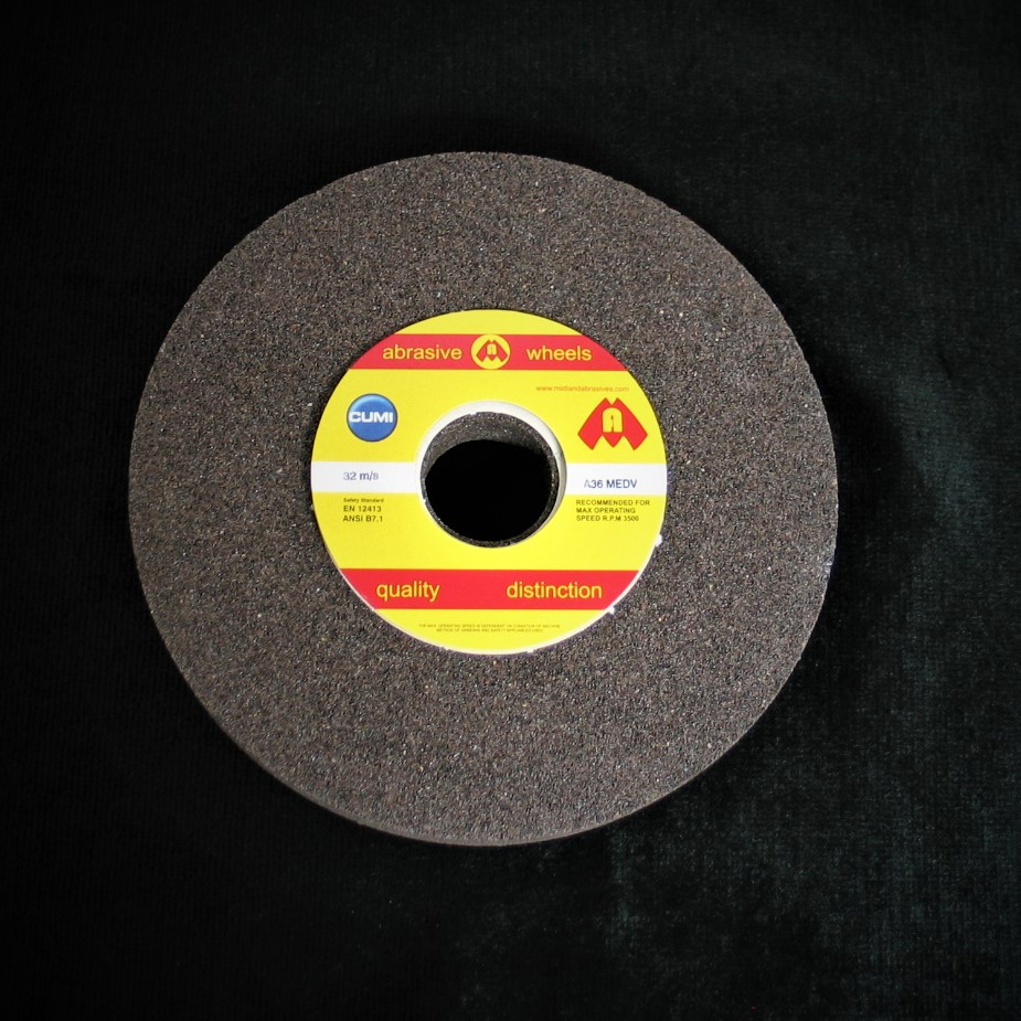Grinding Wheel - 180 x 20 x 31.75 A36 MEDV (GW340) - Midland Abrasives