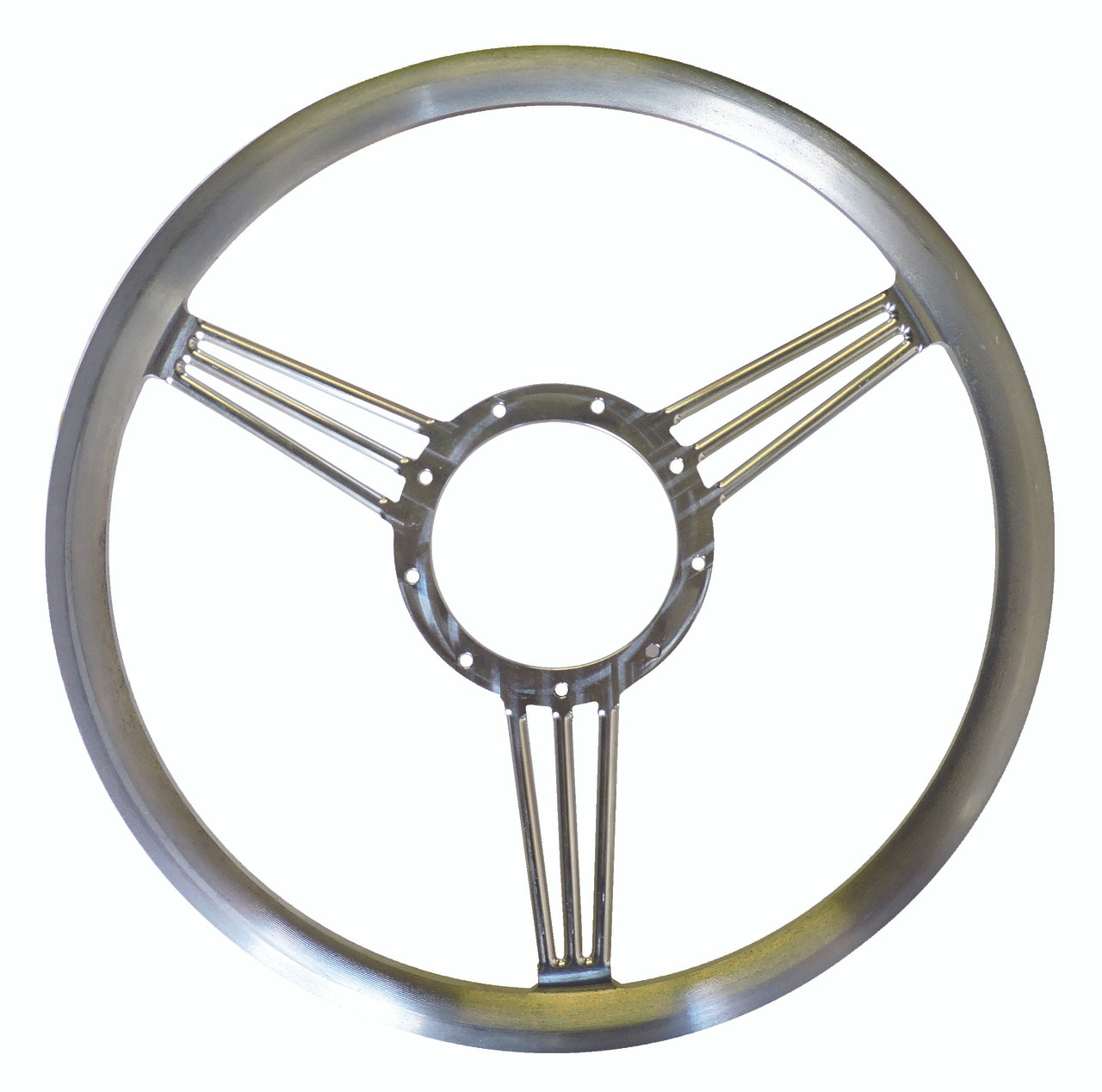 Billet 14" Diameter Banjo Steering Wheel; Polished Finish - All ...