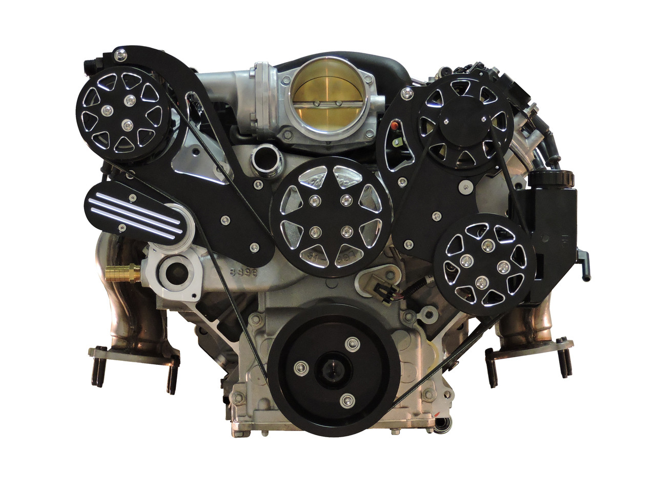 Billet Serpentine System LS7 W/ Tuff Stuff Water Pump; Silverline ...