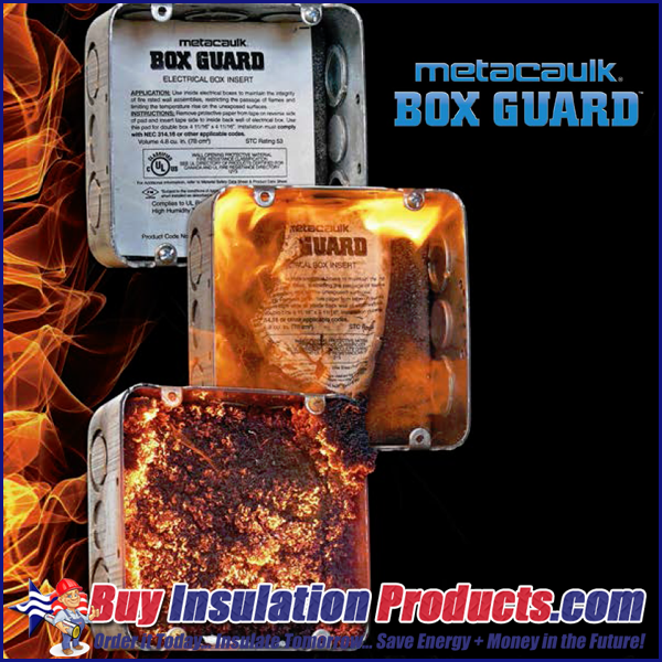 Metacaulk Box Guard | Firestop Box Insert | Buy Insulation Products