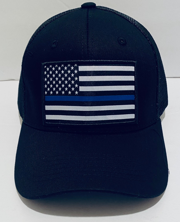 Blue Line Flag Hat