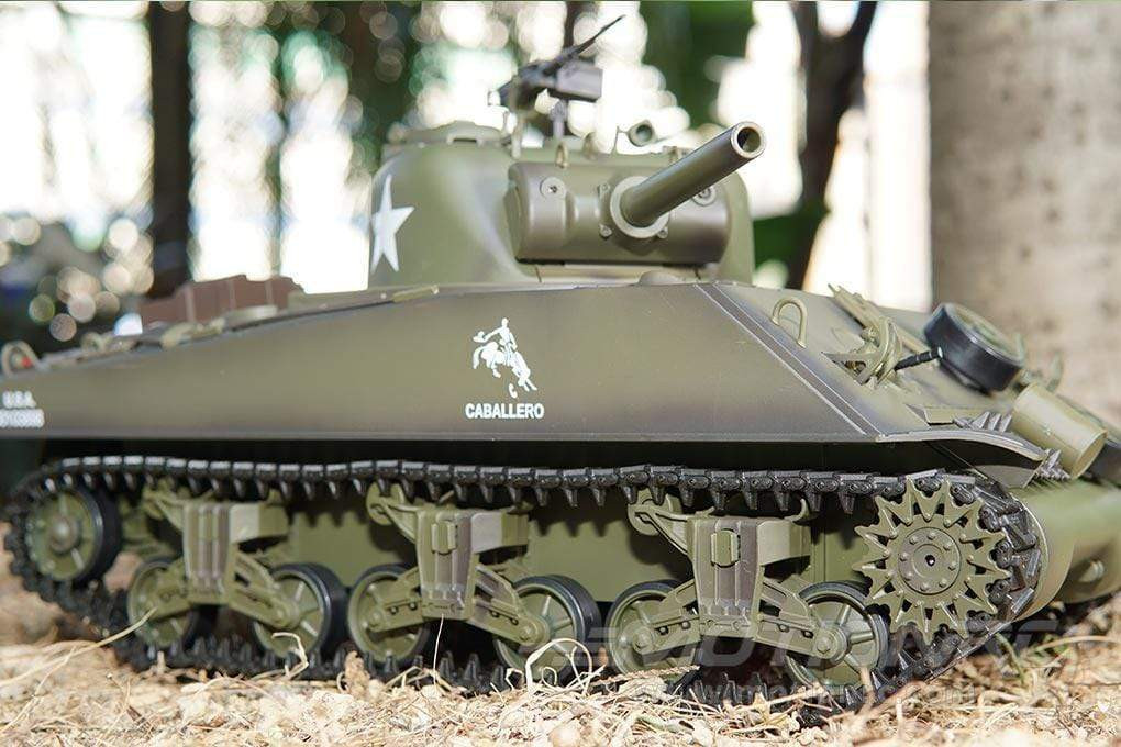 HENGLONG 1 16 M4A3 Sherman RC Metal Gearbox Vesion Tank Smoke Sound 2.4Ghz ver7.0
