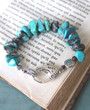 Turquoise Chip Knotted Bracelet - Ever Designs Jewelry