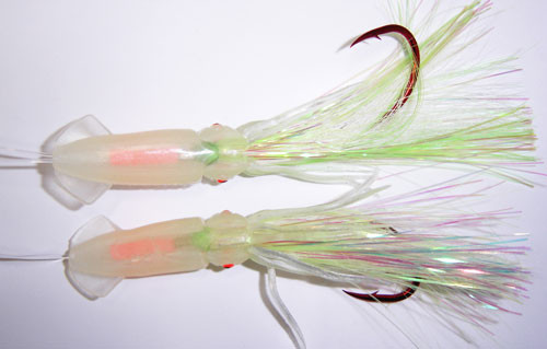 Cod Rigs - 4" Glow Octopus Bait Rigs - Peace Token Fishing Tackle
