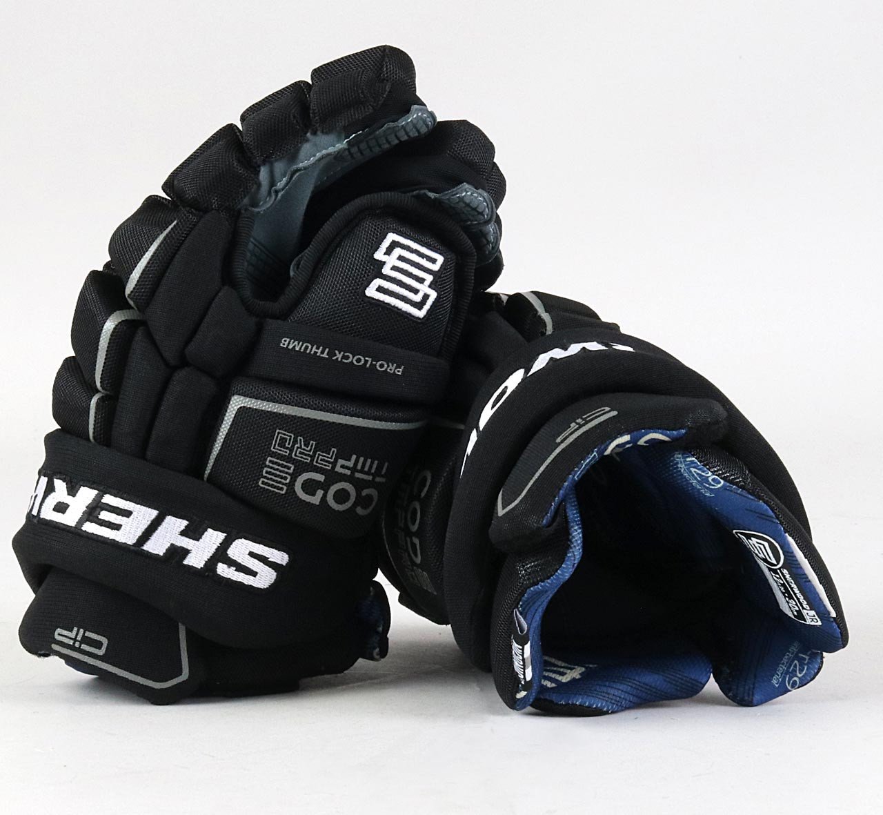 12" Sherwood Code TMP Pro Black Gloves - Pro Stock Hockey