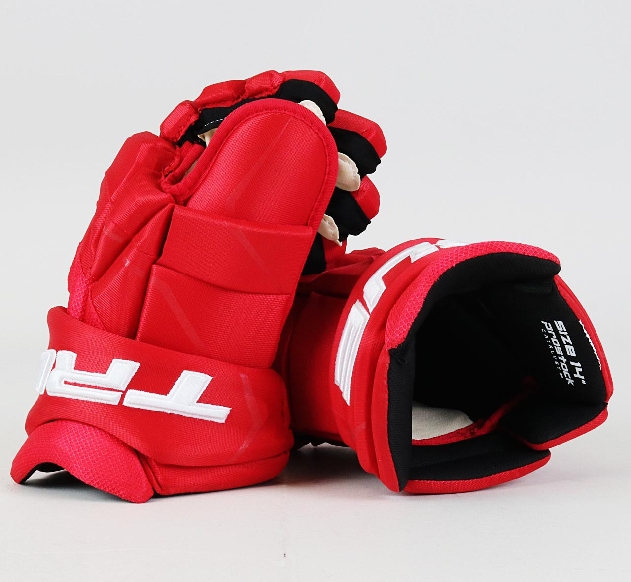 14" TRUE Catalyst 9X Gloves - Giovanni Smith Detroit Red Wings - Pro Stock Hockey