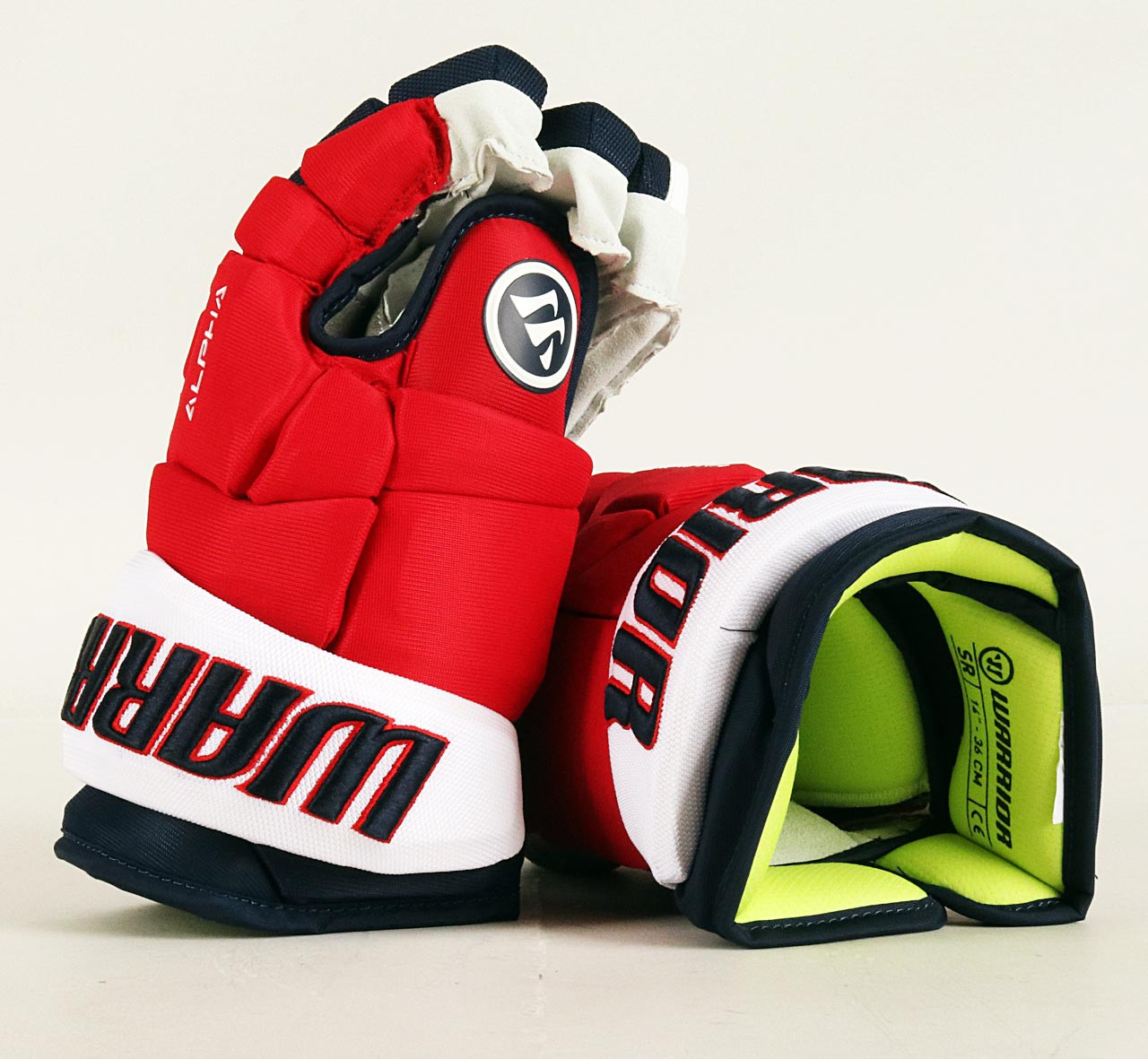 15" Warrior Alpha DX Pro Gloves - Team Stock Washington Capitals #2 ...